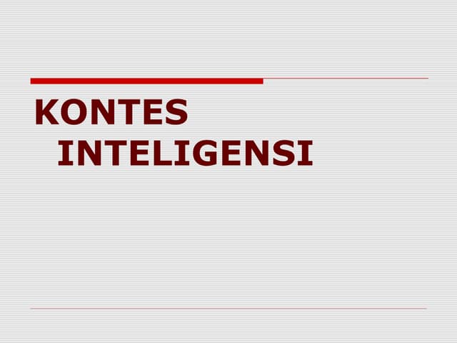 IST (intelligence structure test) | PPTX