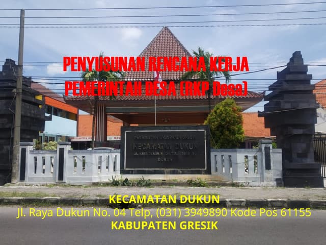 Materi Rencana Kerja Pemerintahan Desa (RKPDes) | PPTX