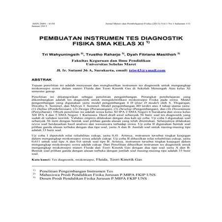 Penyusunan tes diagnostik 1 | PDF