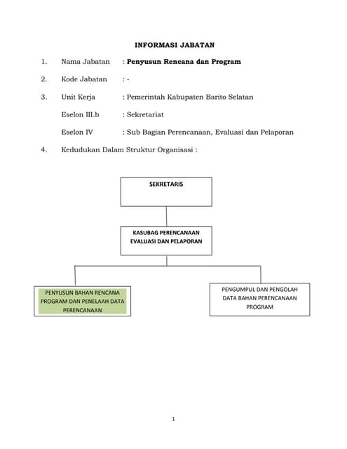 Analisis Jabatan Pengadministrasian Umum | DOCX