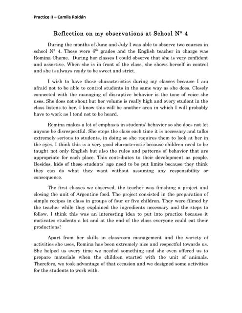 Classroom observation | PPTX