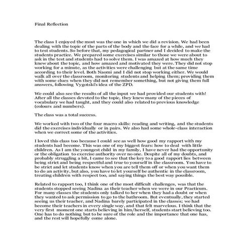 Penzu reflection | DOCX