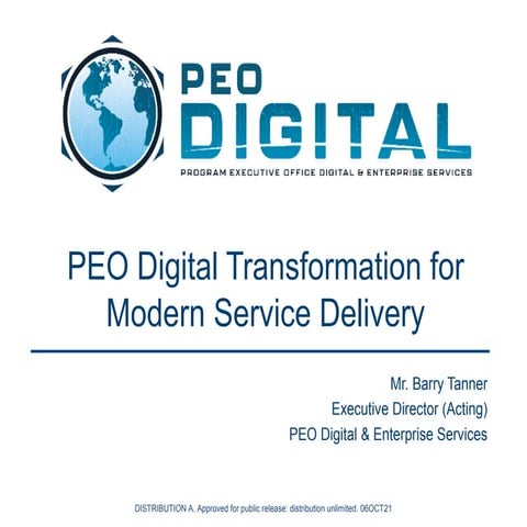 PEO Digital - Transformation for Modern Service Delivery | PDF