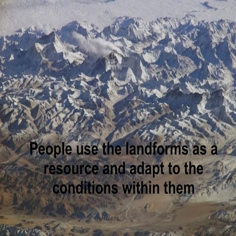 People Adapting To The Landforms | PPT