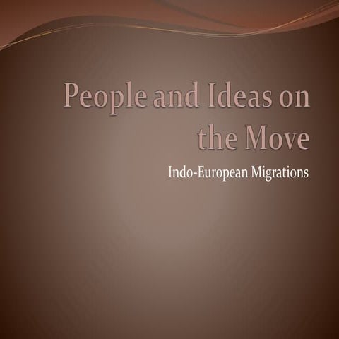 People and ideas on the move 3.1 | PPT