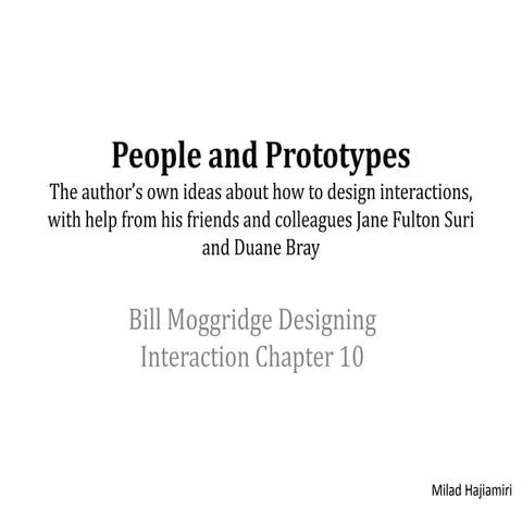 People and prototypes | PPTX