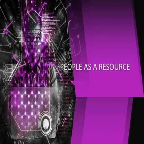 People as a resource | PPTX