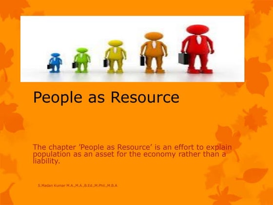 PEOPLE AS RESOURCE Class 9 cbse ppt-1.pptx | Business | Business and ...