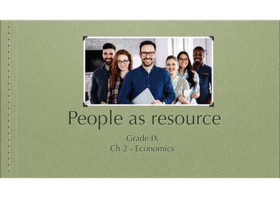 People As a resource for class 9th | PPTX