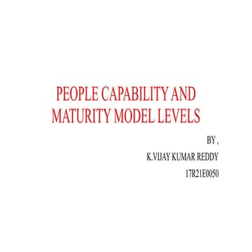 People capability and maturity model levels | PPTX