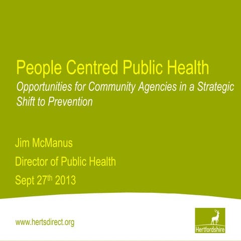 People Centred Public Health: Community/Vol Agency Stakeholders ...