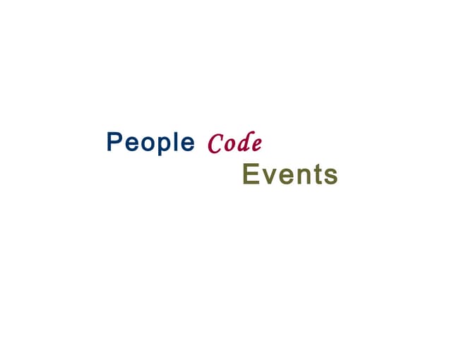 People code events flowchart | PDF