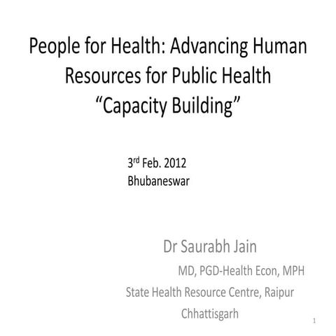 People for health capacity building-final | PPTX