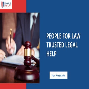 People For Law: Trusted Legal Help - People For Law | PPTX