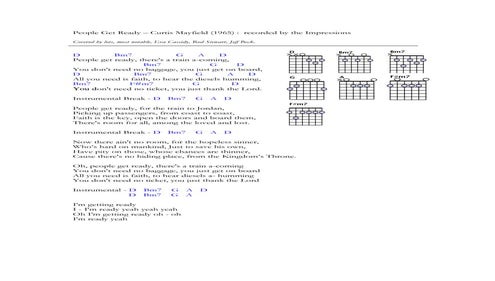 People Get Ready Guitar Chords