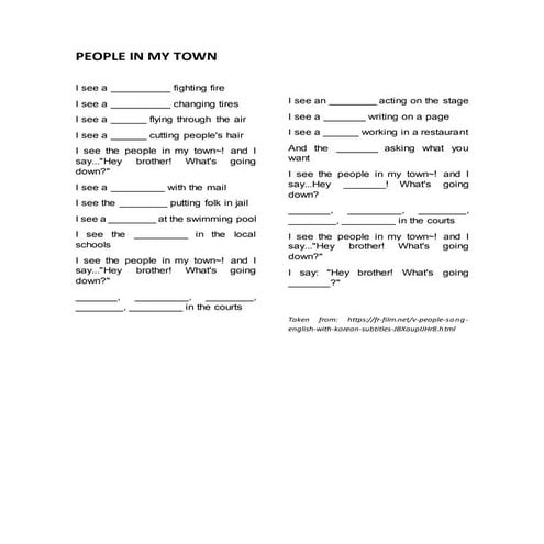 People in my town tbl | DOCX | Hair Care | Beauty