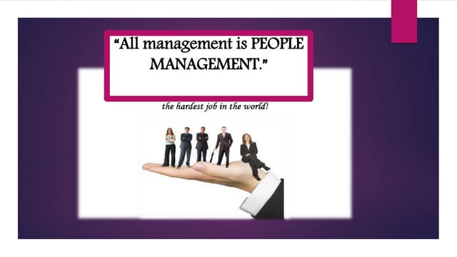 People Management 101 | PDF