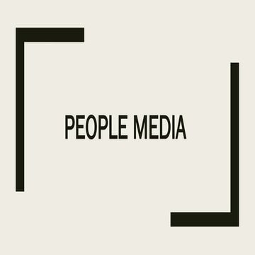 People Media - Media and Information Literacy (MIL) | PPTX