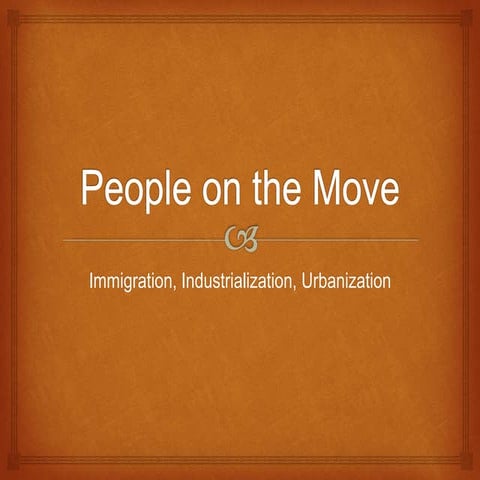 People On The Move | PPTX