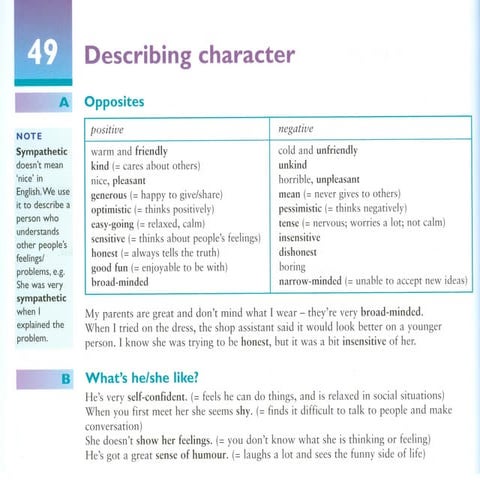 People's character | PDF