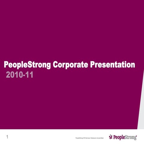 People Strong Corporate Presentation | PPTX