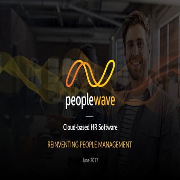 Peoplewave pitch presentation - June 2017 | PPT