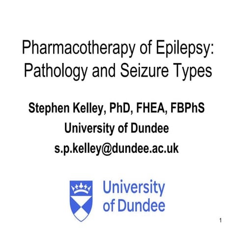Pep epilepsy part 1 | PPTX