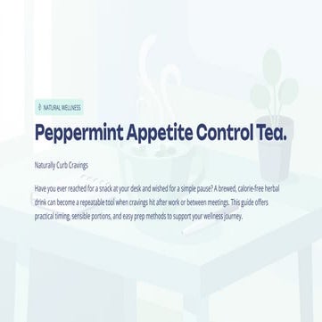 Peppermint tea which controls your appetite. | PDF