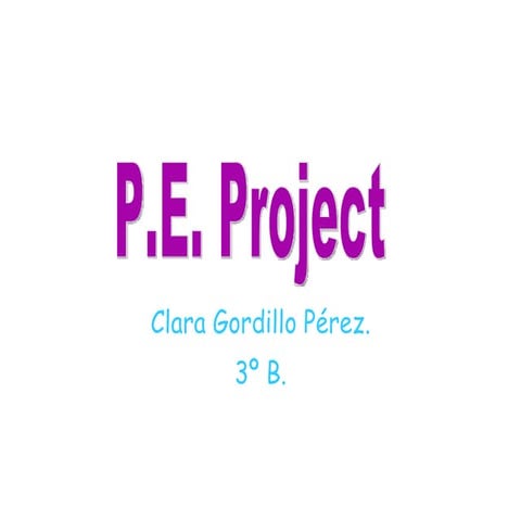 Pe project | PPT