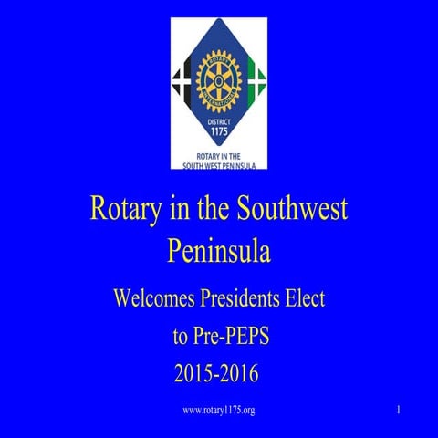 Rotary PEPS 2014 | PPT