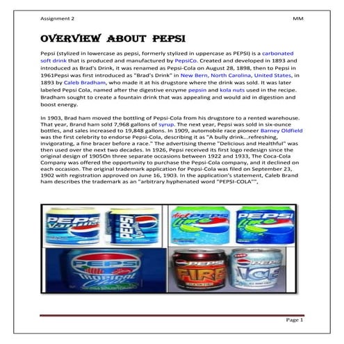 Pepsi | DOCX