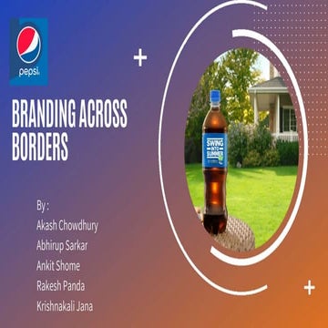 Pepsi across of borders | PPTX
