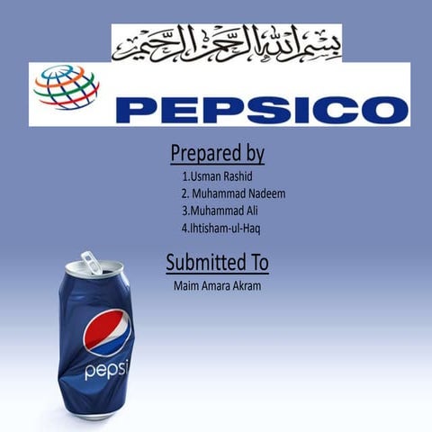 Pepsi co | PPTX