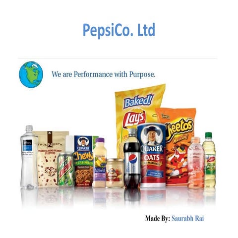 Pepsi Co india By Saurabh Rai | PPT