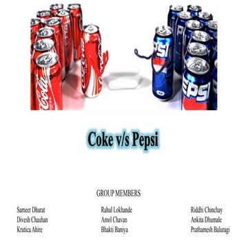 Pepsi V/S Coke | PPTX
