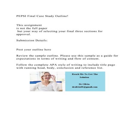 PEPSI Final Case Study Outline! This assignment is not the f.docx