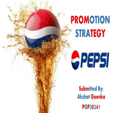 Pepsi Promotion Strategy_AkshatGoenka | PPT