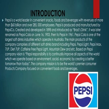 Cola Wars - Coke Vs Pepsi Harvard Business School Case Study | PPTX