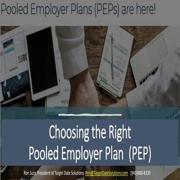 Pep Talk: Choosing the Best Pooled Employer Plan (PEP) | PDF