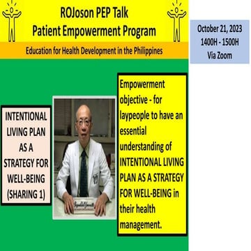 ROJoson PEP Talk: Intentional Living Plan: Strategy for Well-being ...
