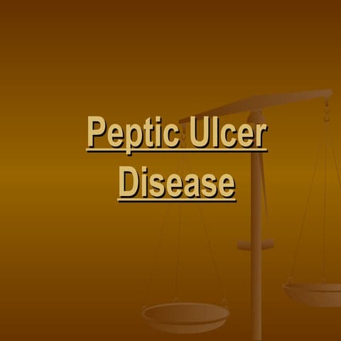 Peptic ulcer | PPT