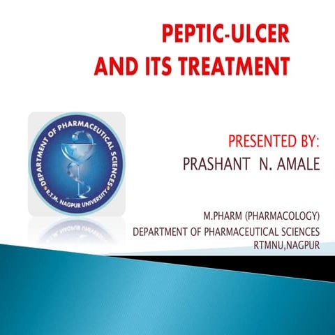 Peptic ulcer | PPTX