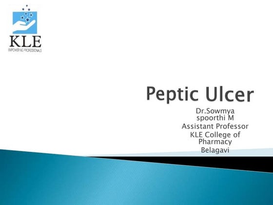 Peptic ulcer disease(PUD) | PPTX