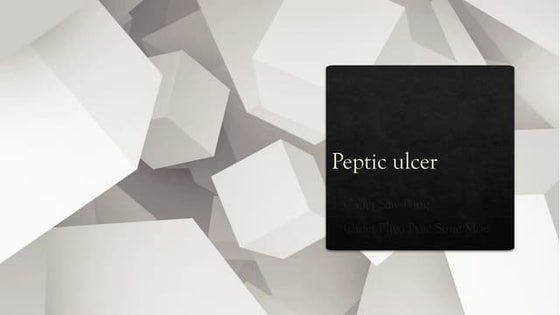Management of Acute Exacerbation of Peptic Ulcer Disease (PUD) | PDF ...
