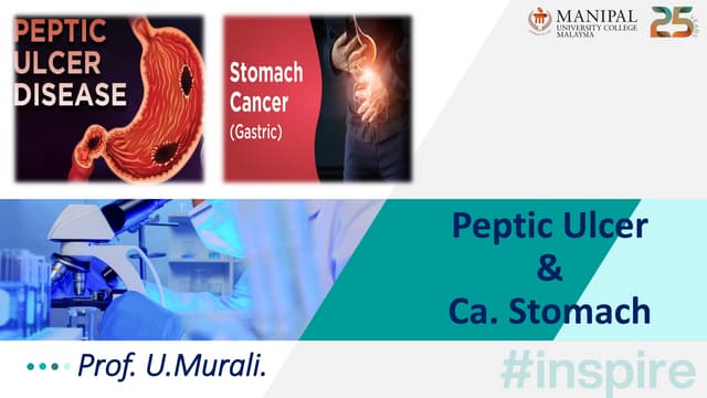Peptic ulcer disease | PPT