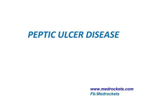 Pathophysiology of Peptic ulcer | PPT