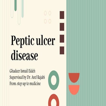 Peptic ulcer | PPT