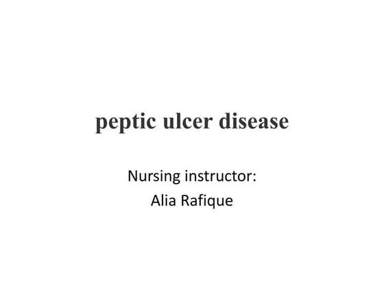 Peptic_Ulcer_Disease_Presentation.pptx group 4 | PPT