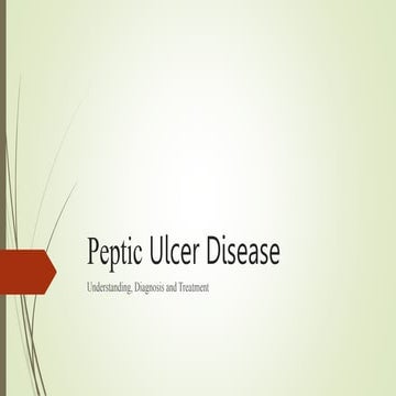 Peptic ulcer | PPT