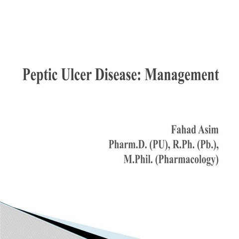 Pathology of Peptic Ulcer | PPTX